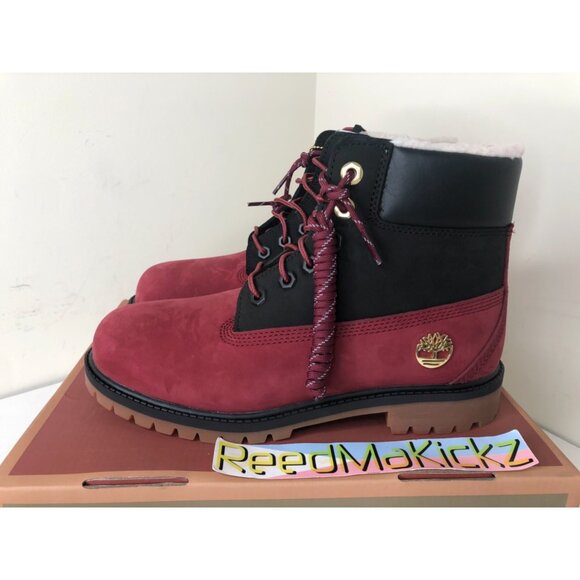 Timberland | Shoes | Timberland Boots Shearling Red Kids Gs 6y | Poshmark